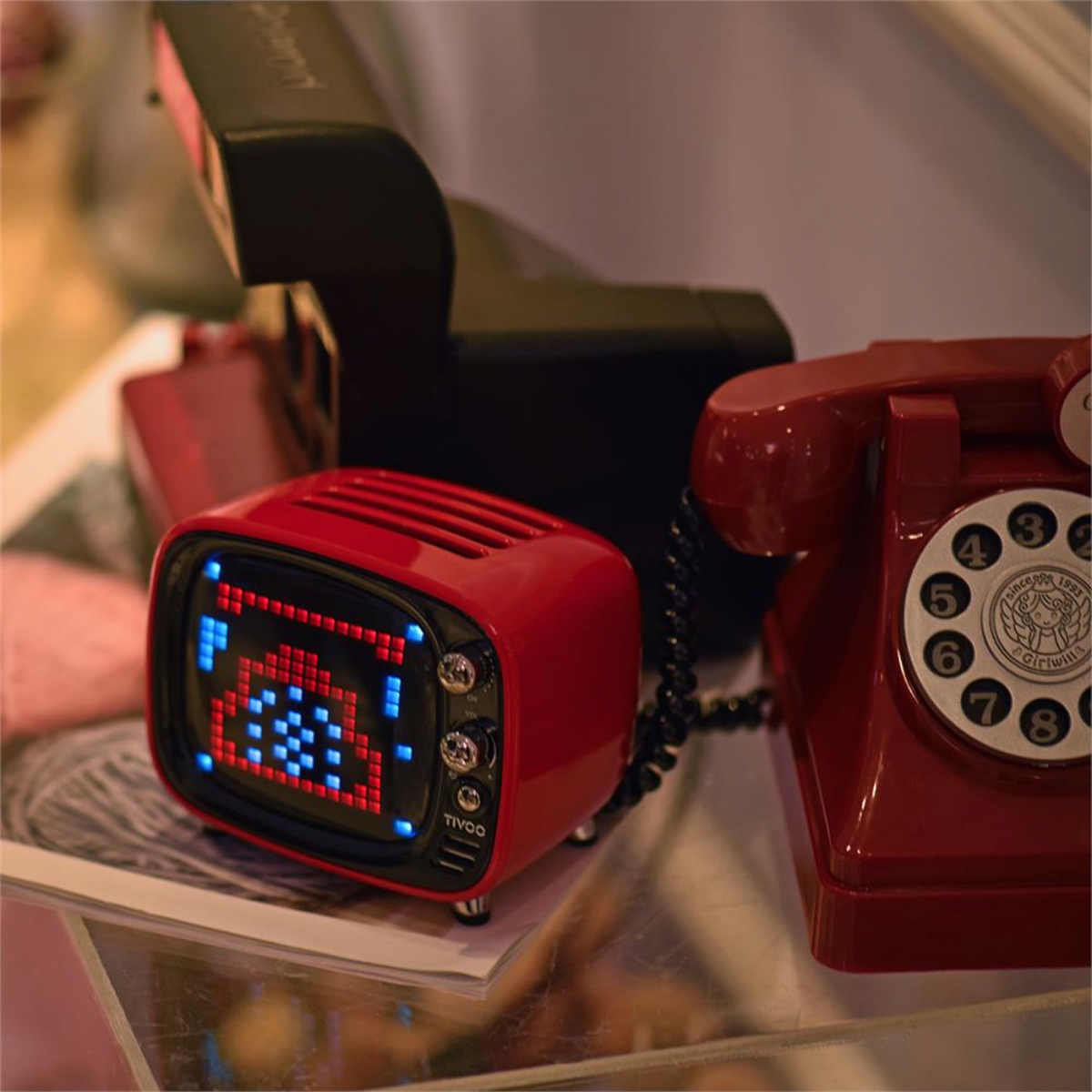 Divoom Tivoo Bluetooth Hoparlör Kırmızı, 840500101513, Divoom Tivoo ...